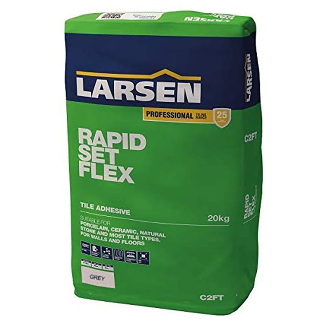 Larsen Rapid Set Flexible Tile Adhesive for Floors & Walls – Tile ...